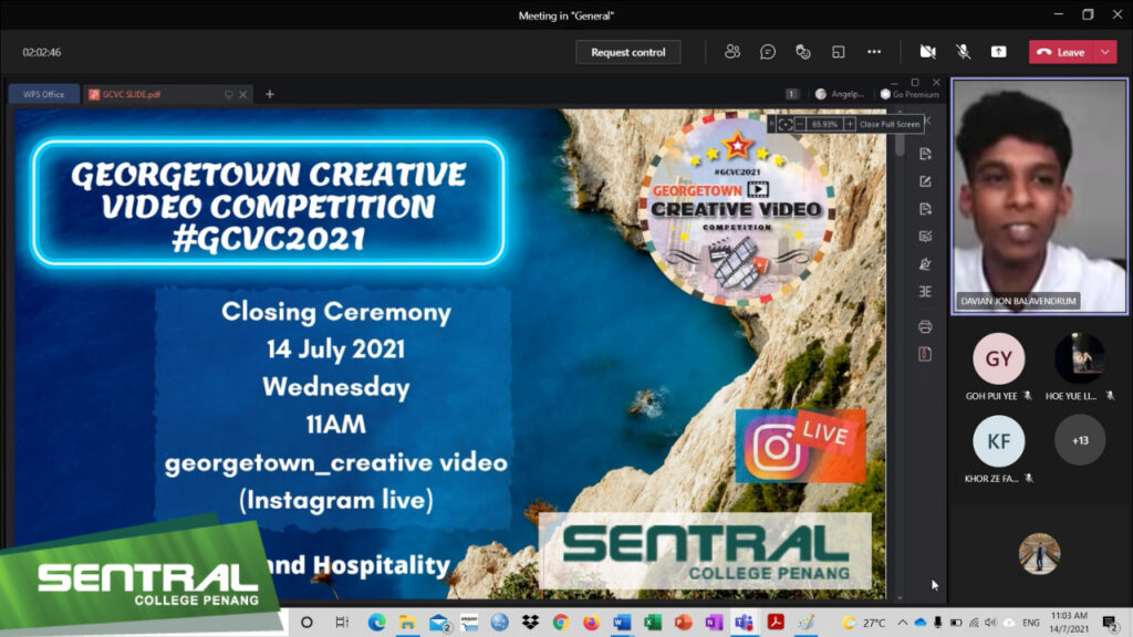 George Town Creative Video Competition Live Stream - SENTRAL College Penang